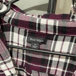Well Worn | Tops | Well Worn Flannel Plaid Shirt | Poshmark